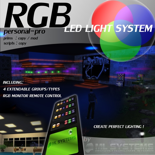 Second Life Marketplace - RGB Led Light System [bxd]